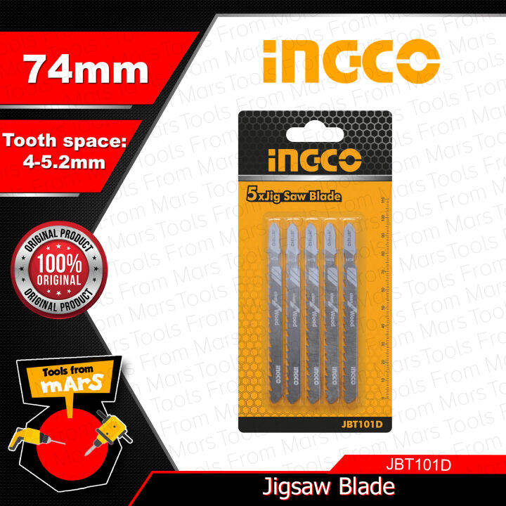 INGCO Jigsaw Blade CLEAN CUT WOOD 5PCS/SET JBT101D •TOOLS FROM MARS ...