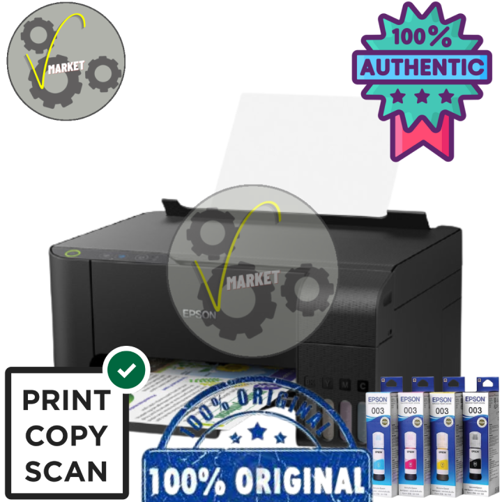 ORIGINAL EPSON L3210 / L3250 Ink Tank w/ Free set Ink All In One AIO 3 ...