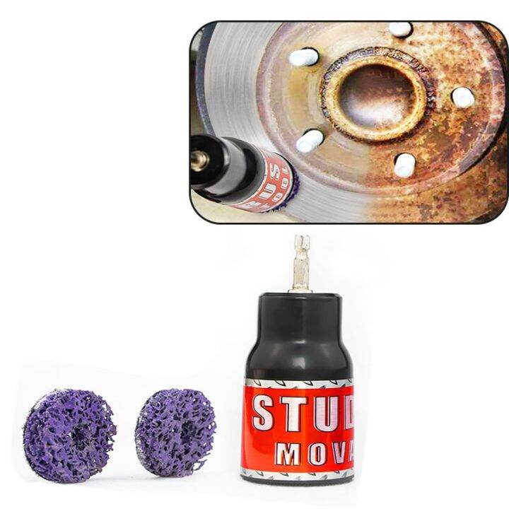 Stud Rust Removal Tool Bolt Derusting Wheel Hub Clean Surface Corrosion ...