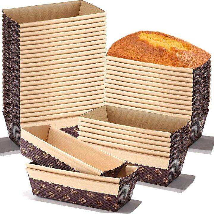 ECOCOKU Party Wedding Kraft Baking Disposable Toast Box Cake Liner ...