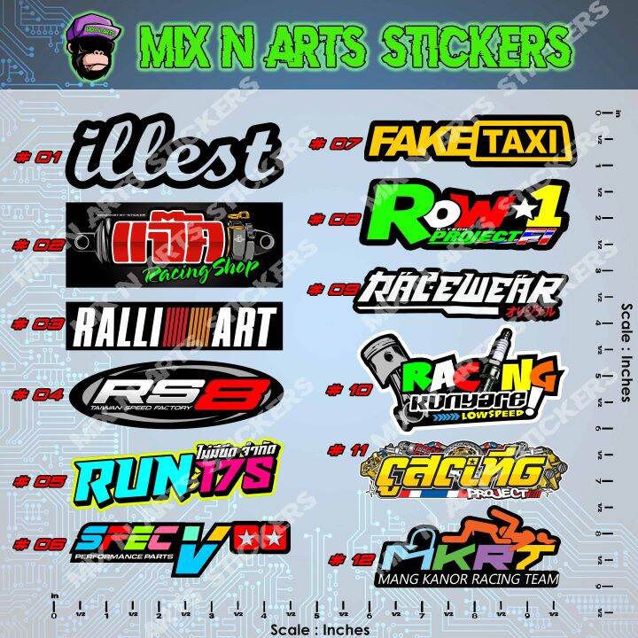 Thai MC Logo 2 Laminated Vinyl Sticker SOLD PER PIECE | Lazada PH