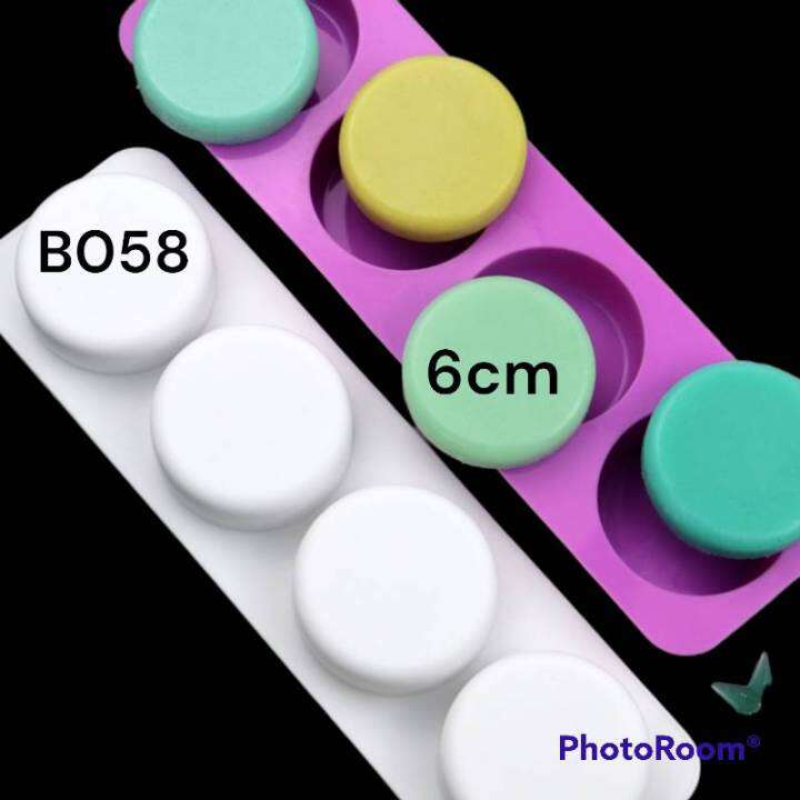 คละสี พิมพ์สบู่วงกลม B058 พิมพ์วงกลมรี พิมพ์วุ้นวงกลม พิมพ์ซิลิโคลน พิมพ์ทำขนม พิมพ์สำหรับทำขนม ...