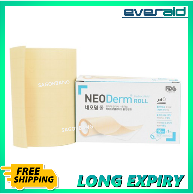 NEODerm ROLL Hydrocolloid Dressing Band Wound Acnepimple Wound Treatment 10cm x 1M | Lazada ...