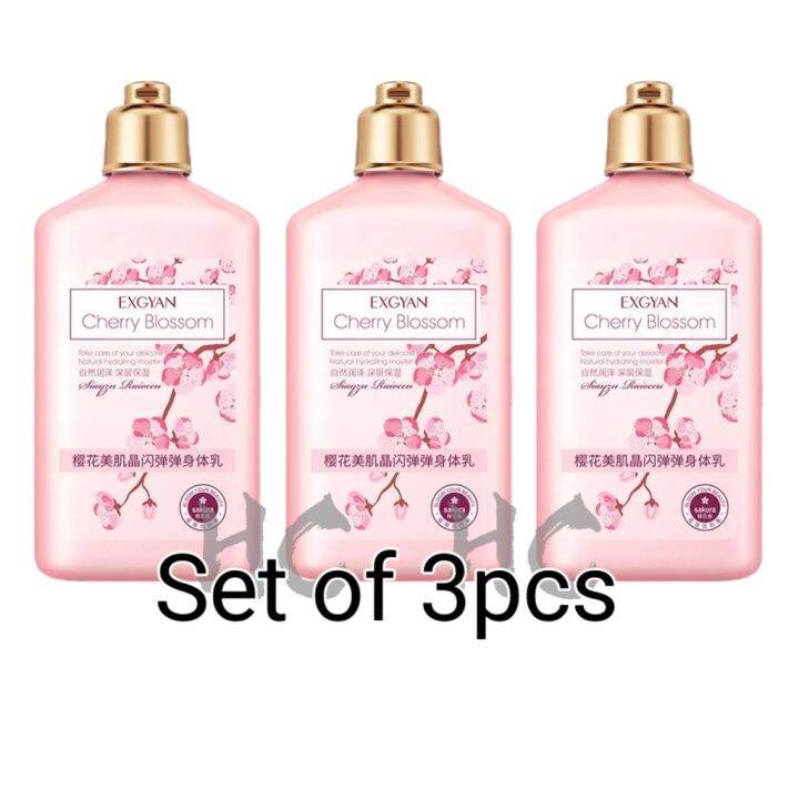 SEN【Set of 3pcs】Japan Cherry blossom Whitening Body Lotion Sakura Scent Moisturizing Whitening ...