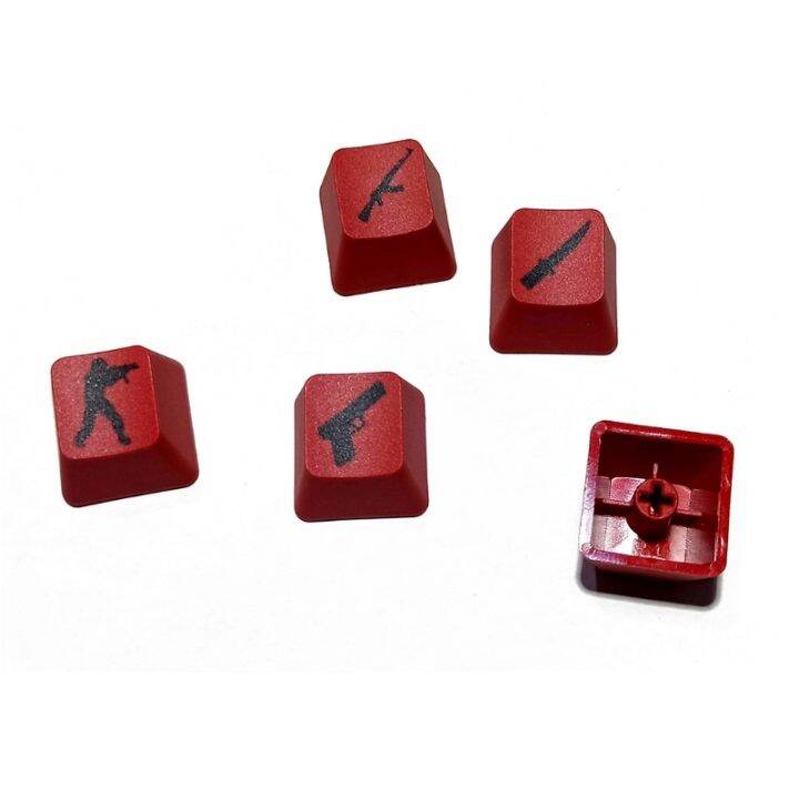 5pcs PBT CSGO Keycaps OEM Profile R4 Personality Height Dye sublimation ...