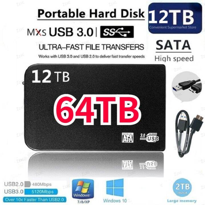 Portable External Solid State Hard Drive 64tb Portable External Ssd ...