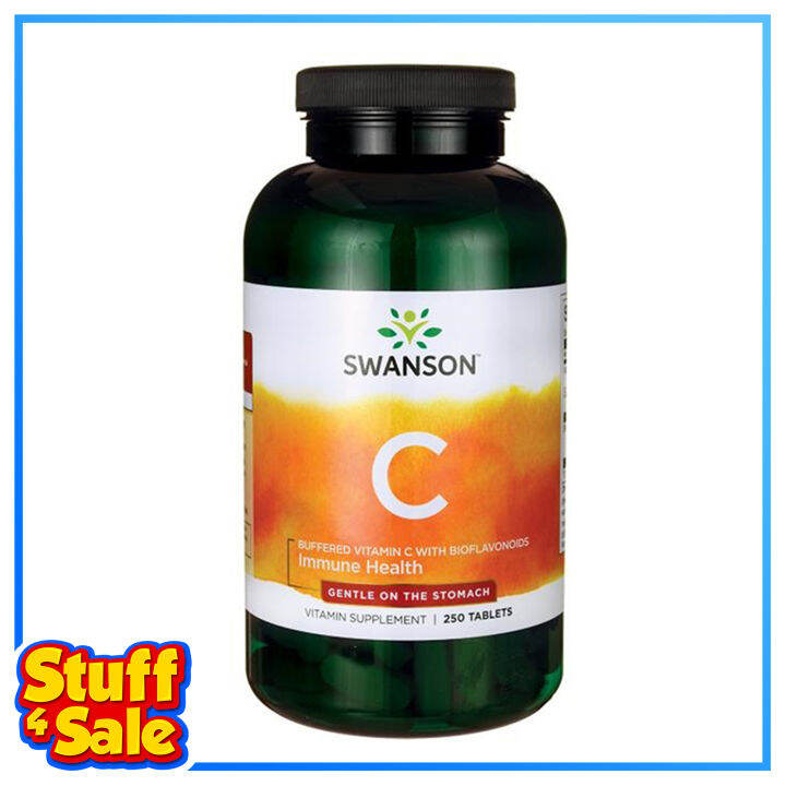 Swanson Buffered Vitamin C with Bioflavonoids 1,000 mg 250 Capsules | Lazada PH