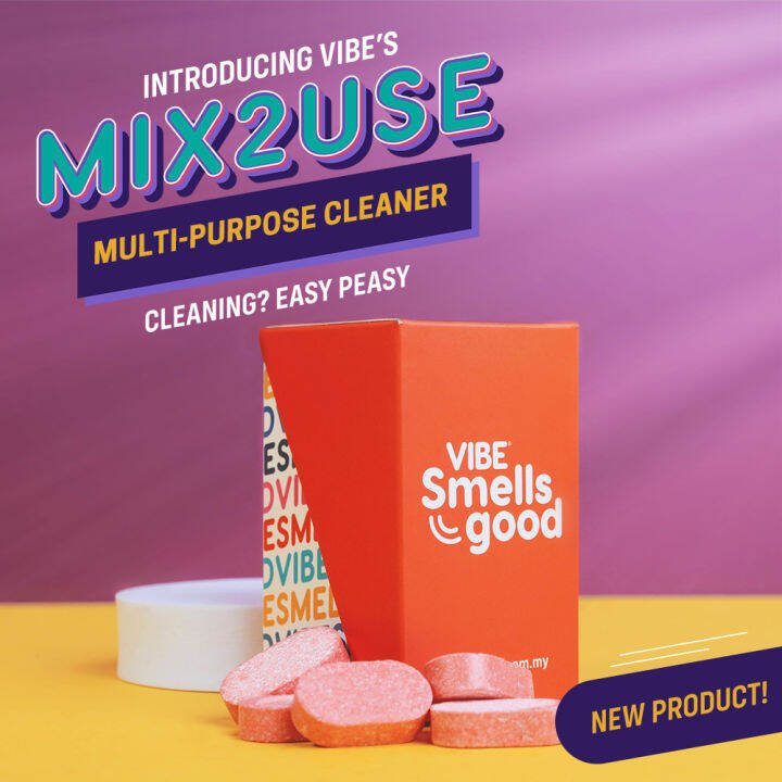 [Cleaning Tablets] Vibe Multi-Purpose Cleaner, 1.8 litre Max | Lazada