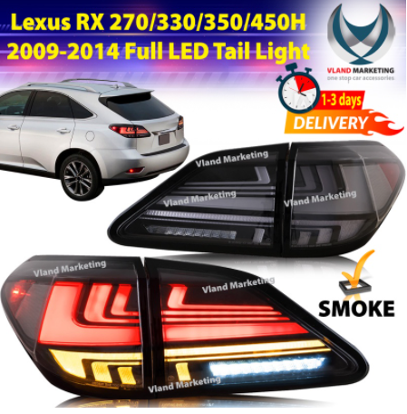VLAND Lexus RX 270 330 350 450H 2009-2014 Full LED Tail Light With ...