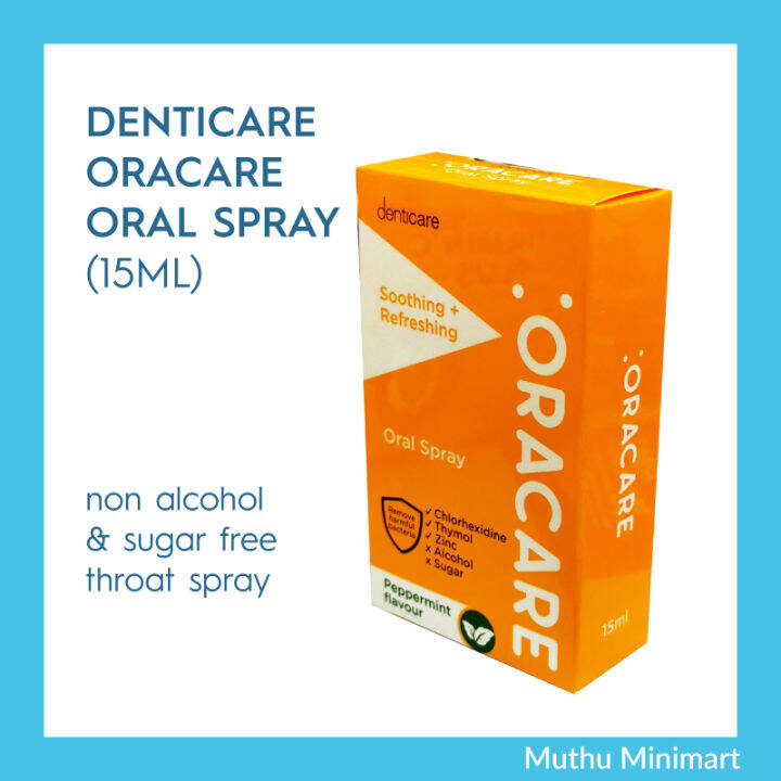 DENTICARE | Oracare Oral Spray 15ml | Ubat Sakit Kerongkong | Lazada