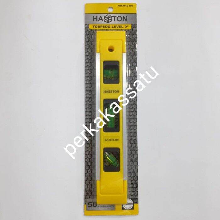 WATERPASS TORPEDO LEVEL 9" HASSTON WATER PASS TORPEDO PROHEX 4610-100 | Lazada Indonesia