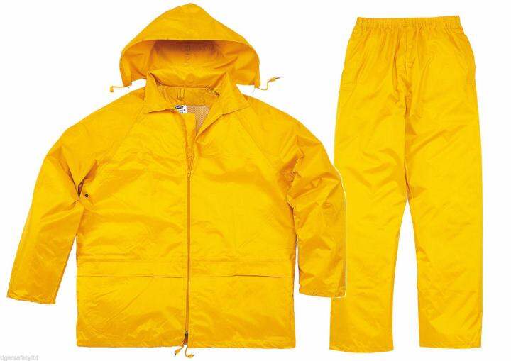 Willgard EN400 Yellow PVC Waterproof Rain Jacket & Pants Rainwear with ...