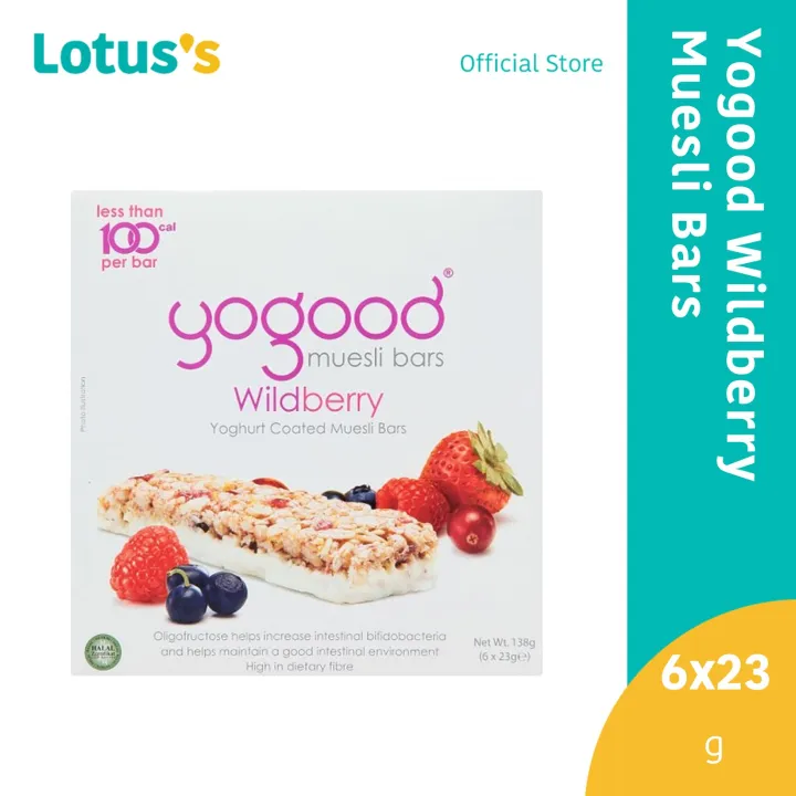 Yogood Wildberry Muesli Bars 6 x 23g | Lazada