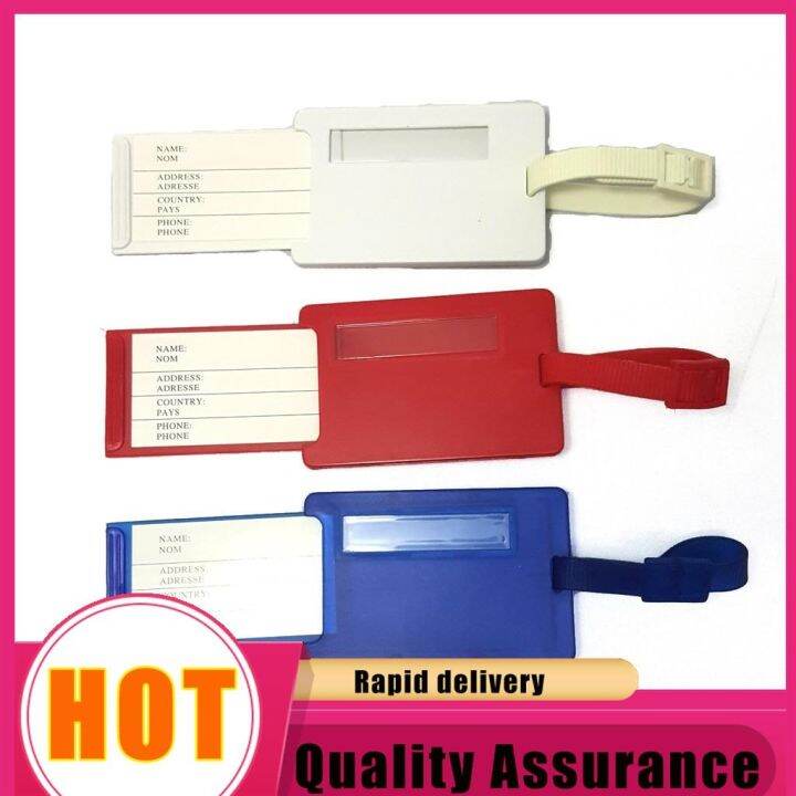 [Apex Imports] Sliding Luggage Tag w/ Name Window | Lazada PH