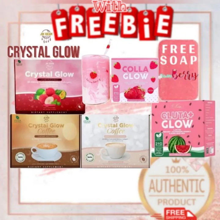 Crystal Glow (Lychee) COLLAGEN Drink, Colla Glow, Gluta + Glow by ...