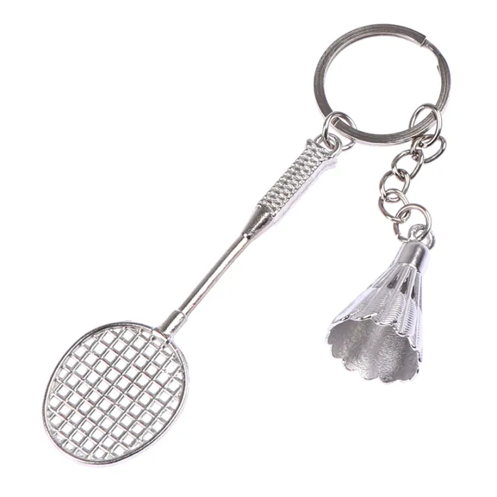 Caile Metal Badminton Racket Keychain Mini Keychain For Car Sports key ...