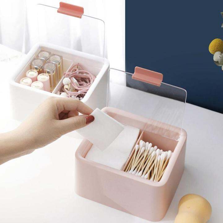 RTHRT ที่บ้าน2ส่วนกันฝุ่นพร้อมฝาบานพับแบบพกพาออแกไนเซอร์จัดเก็บที่ใส่ ...