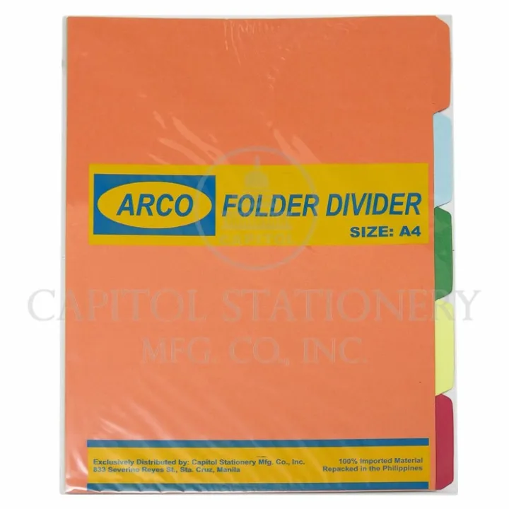10sets ARCO Folder Dividers / Ring Guide / Folder Organizer A4 size ...