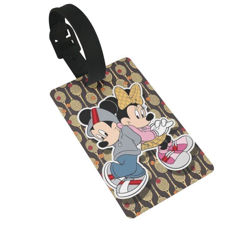 Mickeys Mouse Luggage Tag Suitcase Name ID Card Labels Identifiers PVC ...