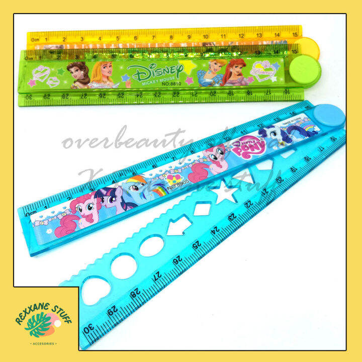 Penggaris Fancy Gambar Kartun 15CM Dan 30CM Penggaris Lipat Motif ...