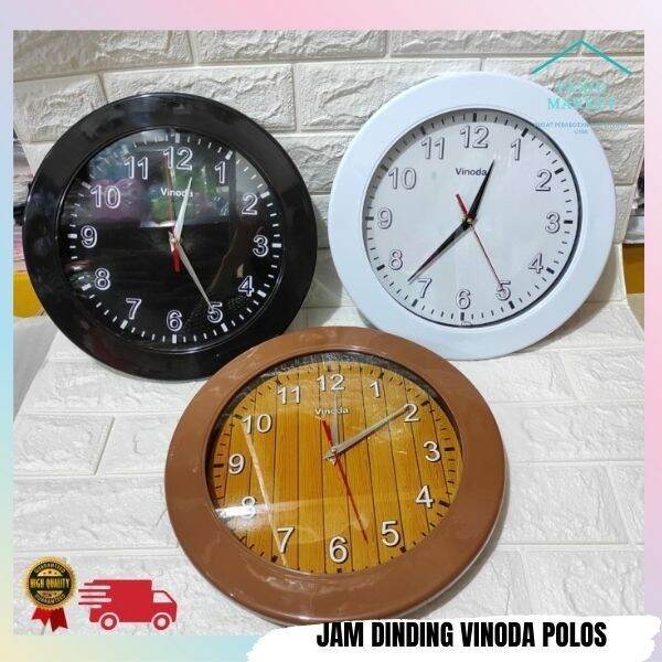 Jam Dinding Vinoda Bulat Polos Jam Dinding 30 cm HIMAWARI / Wall Clock ...