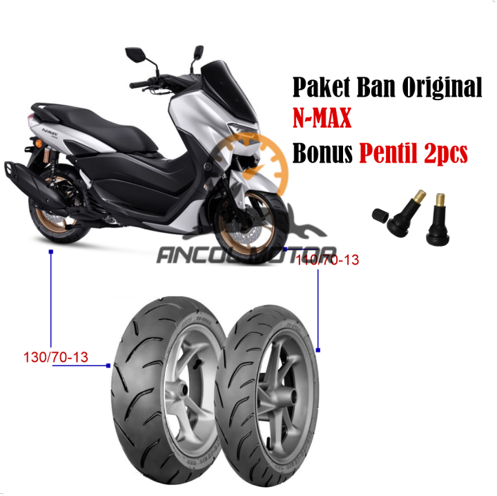 IRC Original PAKET Ban NMAX Tubeless Depan Belakang 110/70 130/70 Ring ...