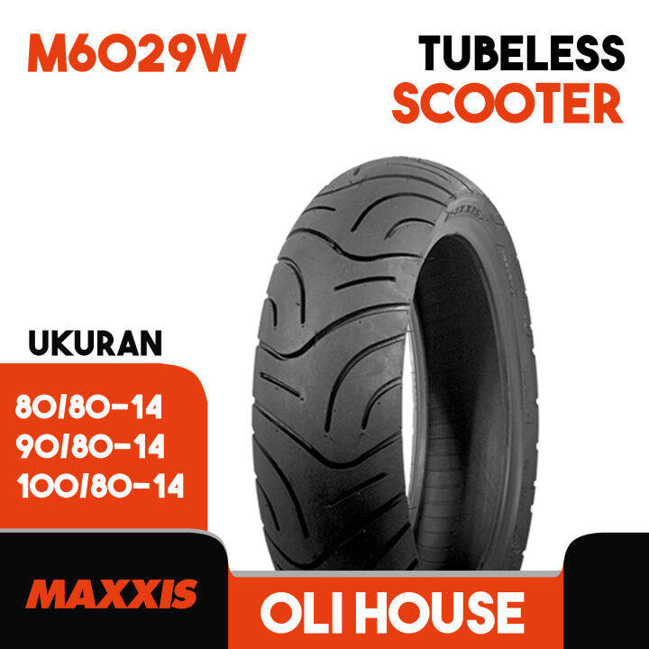 Ban Luar Motor Tubeless MAXXIS M6029 Ring 14 Ukuran 80/80 90/80 100/80 ...