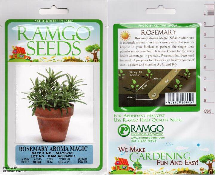 Ramgo Rosemary Aroma Magic Original Packaging - Sold per Pack per ...