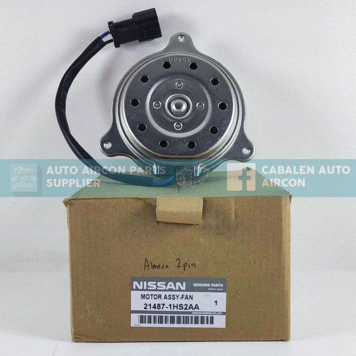 Nissan Almera Fan Motor Radiator / Condenser 2 Pin 21487-1HS2AA | Lazada PH