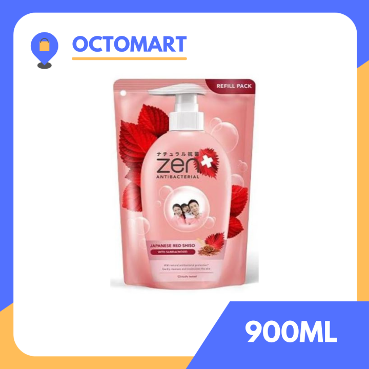 ZEN Antibacterial Sabun Mandi Cair Refill 850ML Shiso Sandalwood ...