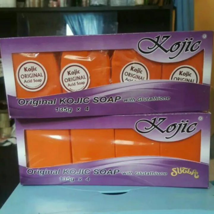 🧡Sutla original kojic soap w/glutathione 4x135g🧡 | Lazada PH
