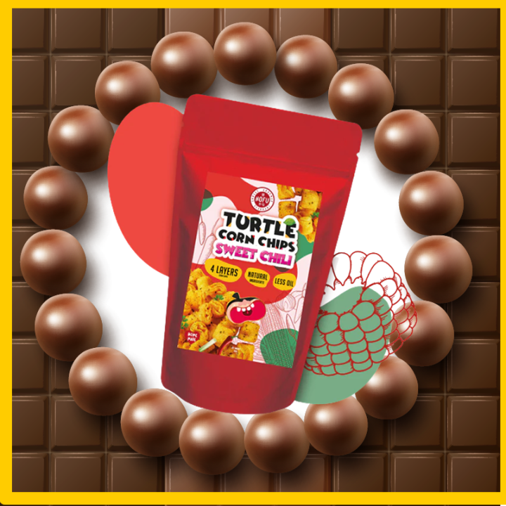 Hofu Turtle Corn Chips Sweet Chilli 100g | Lazada