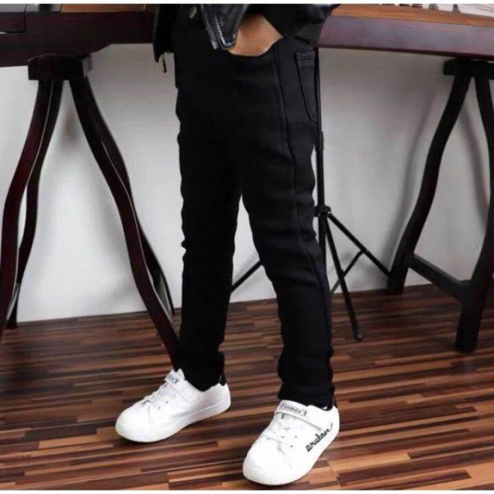 WiZiL COD Kids Boy for Teens Plain Black Skinny Pants | Lazada PH