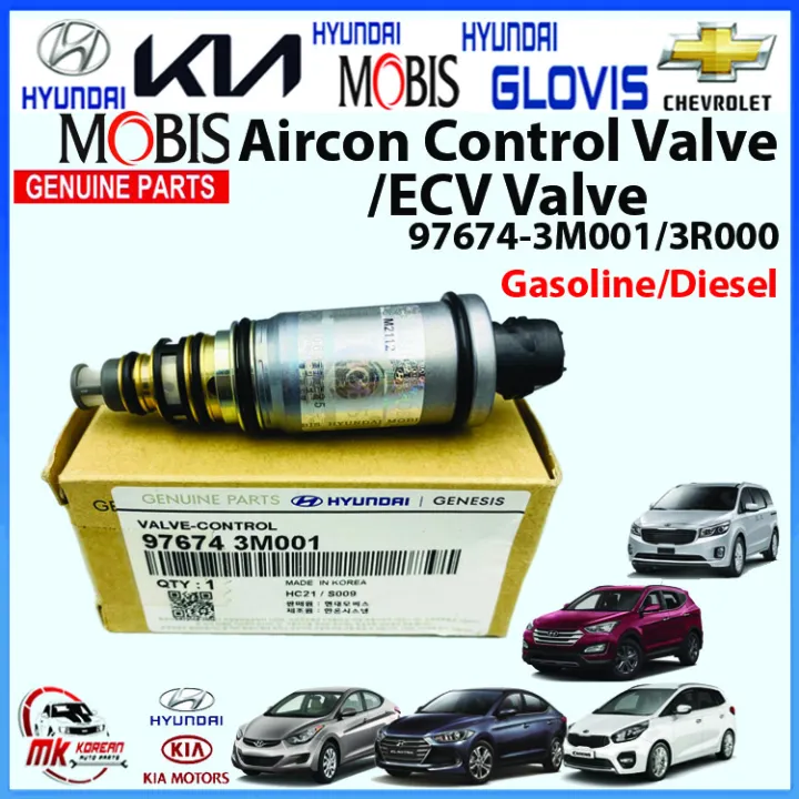 [GENUINE] Aircon Control Valve/ECV Valve. for Gasoline/Diesel. Elantra ...