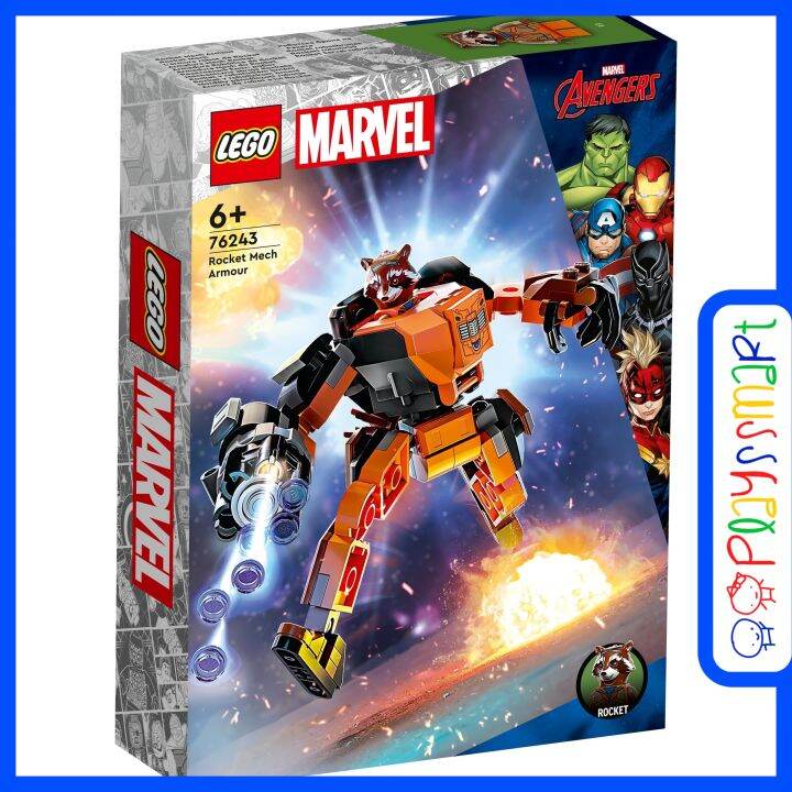 76243 LEGO Marvel Rocket Mech Armour | Lazada