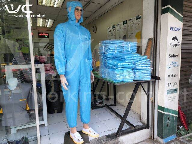ESD Coverall or ESD Bunny Suit or ESD Smock Gown - Antistatic Coverall ...
