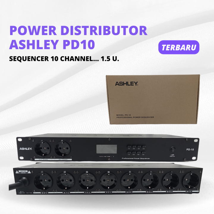 POWER SEQUENCER CONTROLLER ASHLEY PD-10 / PD 10 / PD10 ORIGINAL ASHLEY | Lazada Indonesia