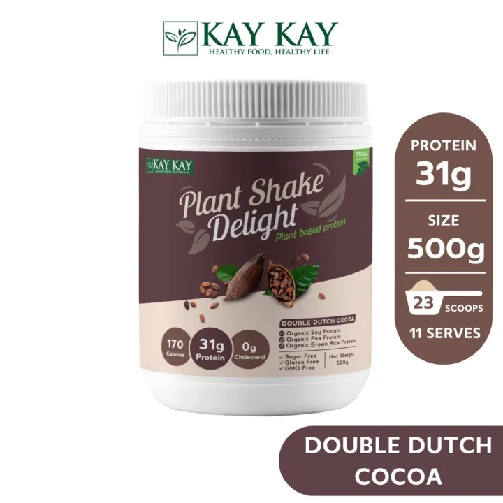 NEW. KAY KAY Plant Shake Delight Plant Based Protein โปรตีนจากพืช รสดับ ...
