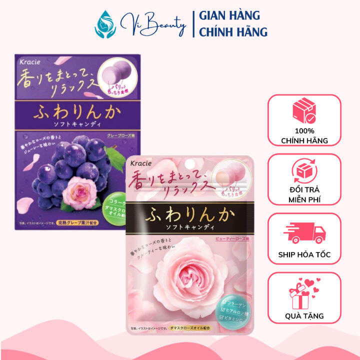 Kẹo Hoa Hồng Collagen Kracie Thơm Cơ Thể Nhật Bản Gói 10 viên 32g | Lazada.vn
