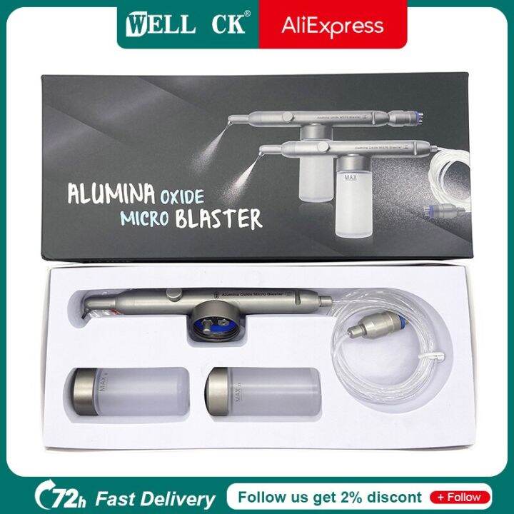 Wellck Dental Aluminum Oxide Sandblasting Micro Blaster Polisher 2/4 ...