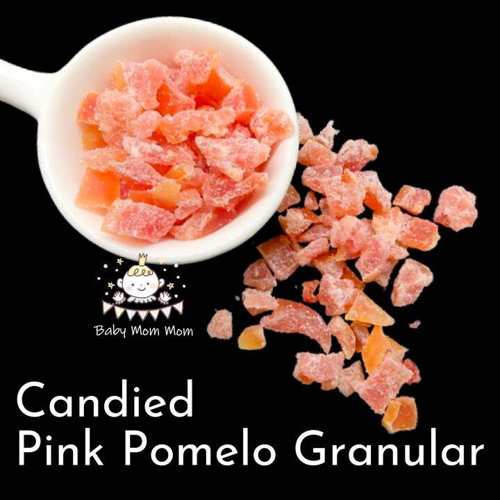 Candied Dry Pink Pomelo Granular | 粉红柚子脯颗粒 Dried Candied Pink Pomelo ...