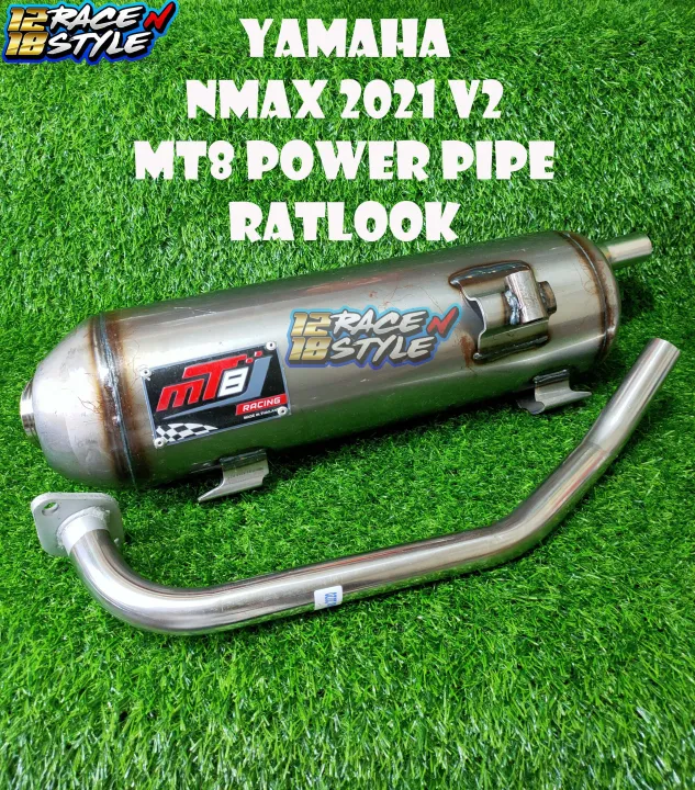 MT8 PIPEE RAT LOOK YAMAHA NMAX 2020 / NMAX 2021 POWER PIPE ORIG ...