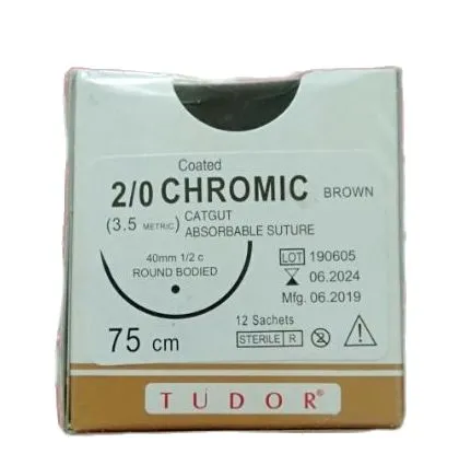 2/0 Chromic Round Brown Catgut Absorbable Suture (12's/Box) | Lazada PH