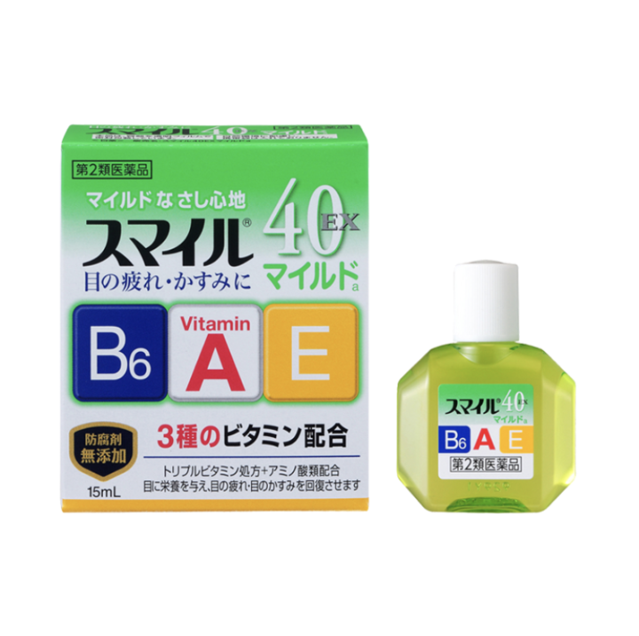 Lion Smile 40 EX Eyedrops Cool 15ml (Green - Mild) | Lazada PH