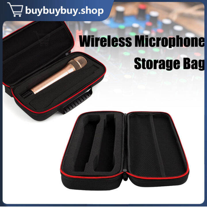 Portable Wireless Microphone Storage Bag Eva Microphone Carry Case ...