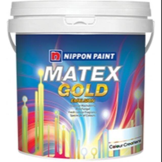 (1L / 5L) Nippon Matex Gold Interior Wall & Ceiling Paint (White) | Lazada