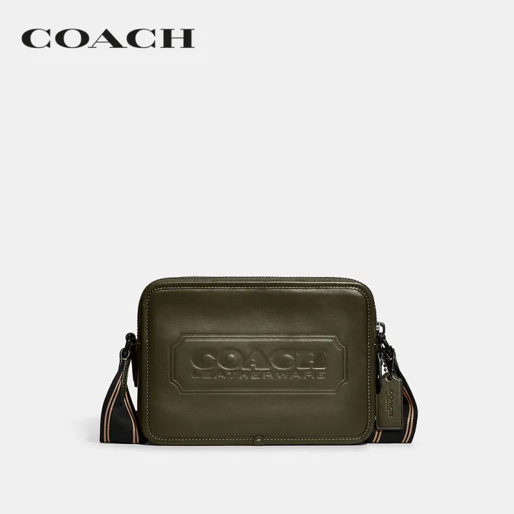 COACH กระเป๋าสะพายข้างผู้ชายรุ่น Charter Crossbody 24 With Coach Badge ...