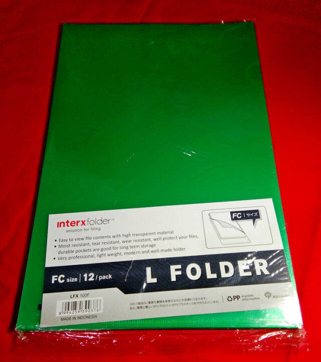 InterX Folder LFX-100F Map L F4 ( 1 Pack - 12 Pcs ) | Lazada Indonesia