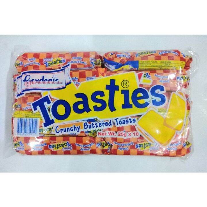 Gardenia Toasties Crunchy Buttered Toasts 25g x 10pcs | Lazada PH