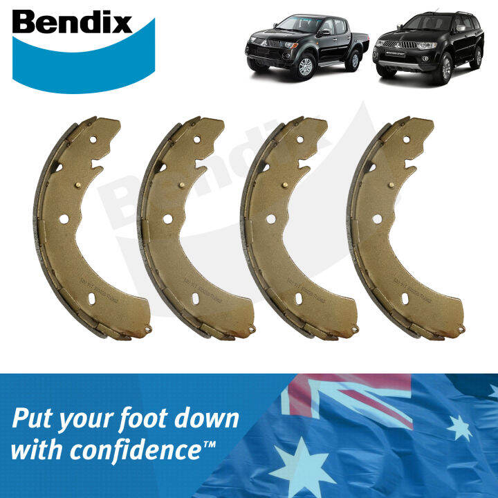 Bendix Brake Shoe DS6741/BS5018 Set for Mitsubishi Montero Sport 2008-2016, Triton 2006-2019 ...